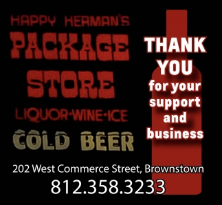 Thank You, Happy Herman's Package Store